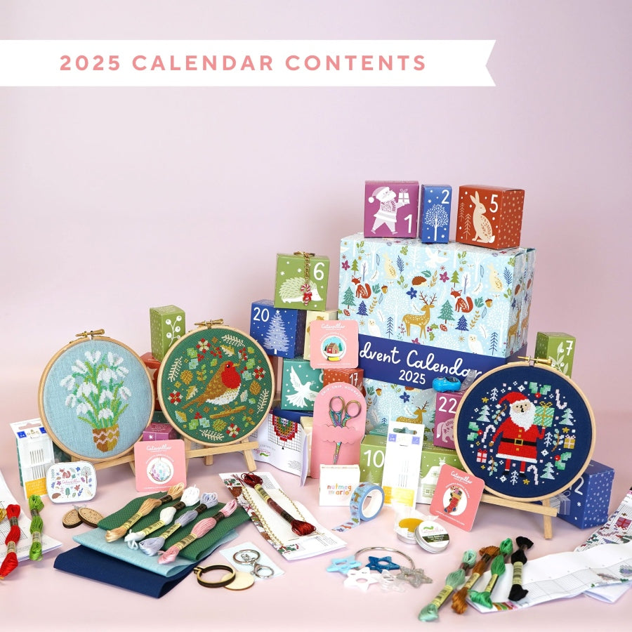 2026 Cross Stitch Advent Calendar Box | Caterpillar Cross Stitch