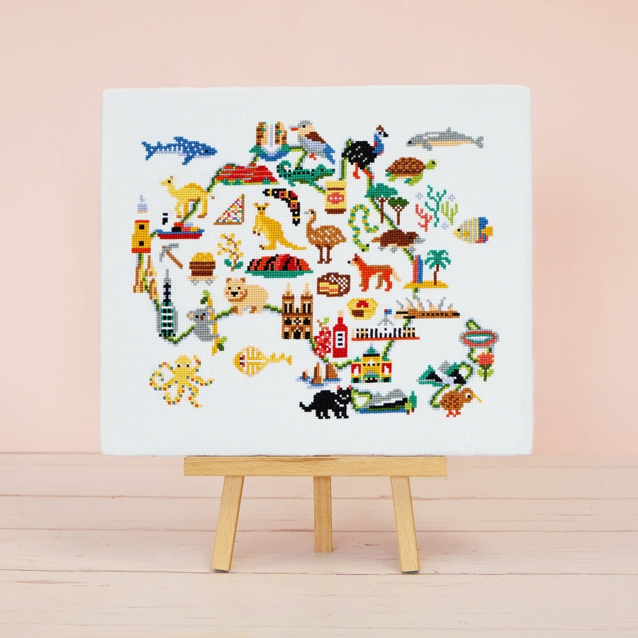Animal Cross Stitch Kits - Caterpillar Cross Stitch