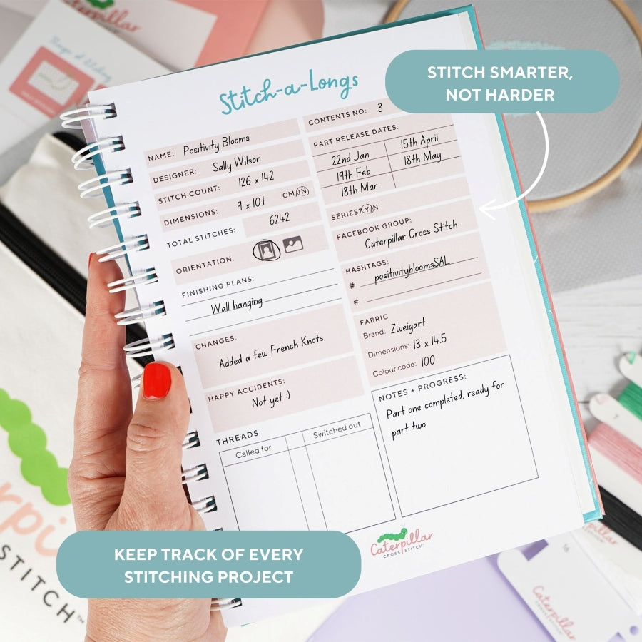 The Complete Cross Stitch Planner Journal | Caterpillar Cross Stitch