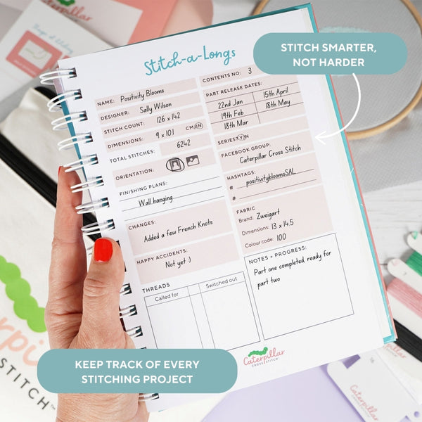 The Complete Cross Stitch Planner Journal | Caterpillar Cross Stitch