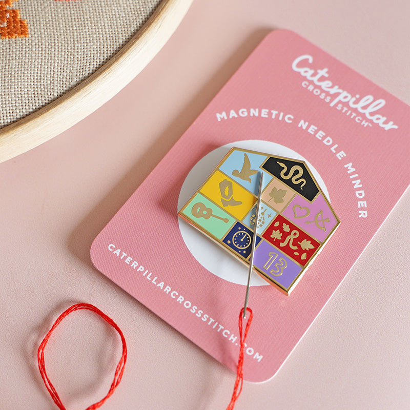 Needle Minders Collection - Enamel | Caterpillar Cross Stitch