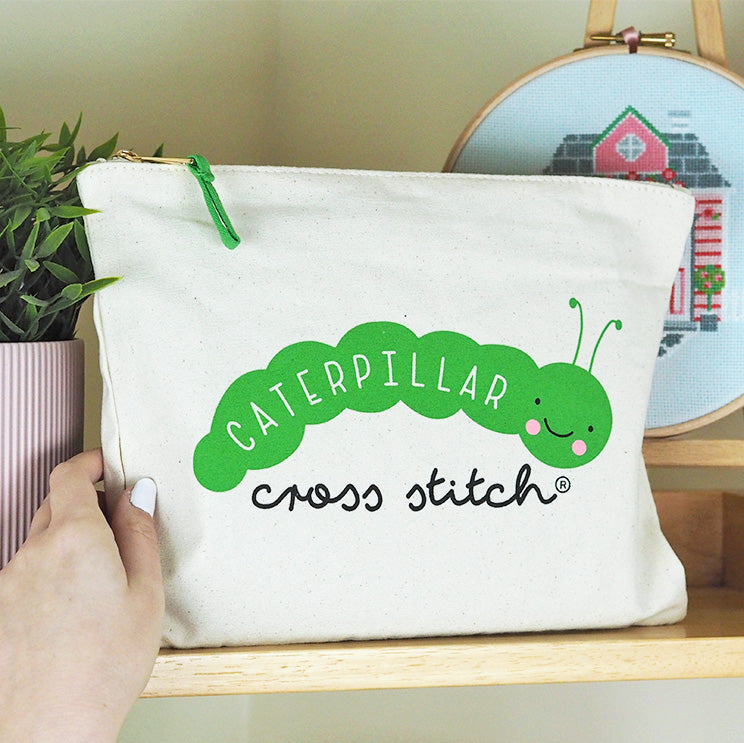 Cross Stitch Project Bags | Caterpillar Cross Stitch