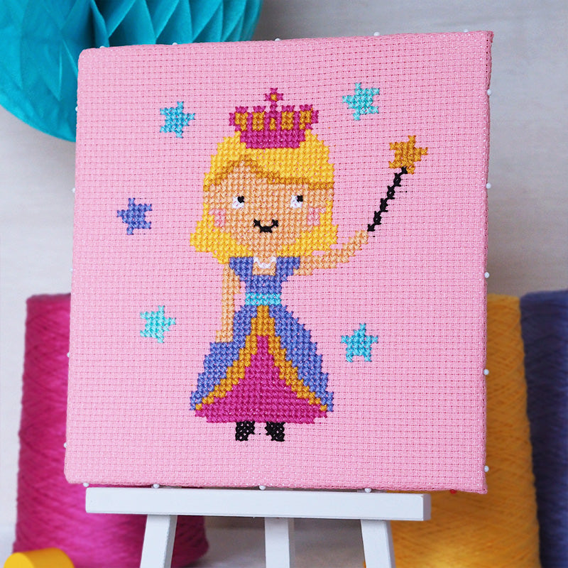 Children's Cross Stitch Kit - Princess | Caterpillar Cross Stitch