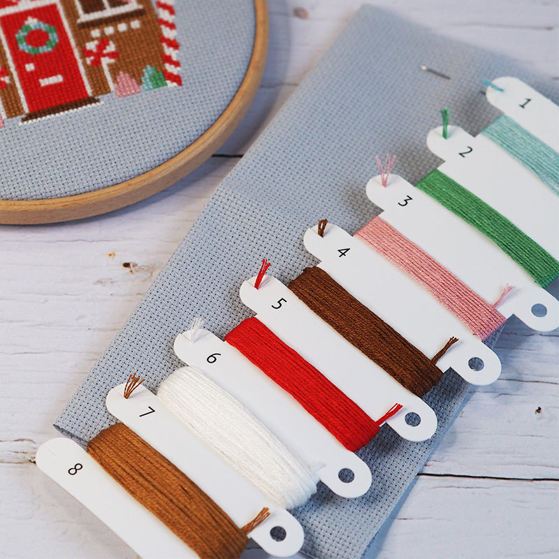 Gingerbread Cottage Cross Stitch Kit | Caterpillar Cross Stitch