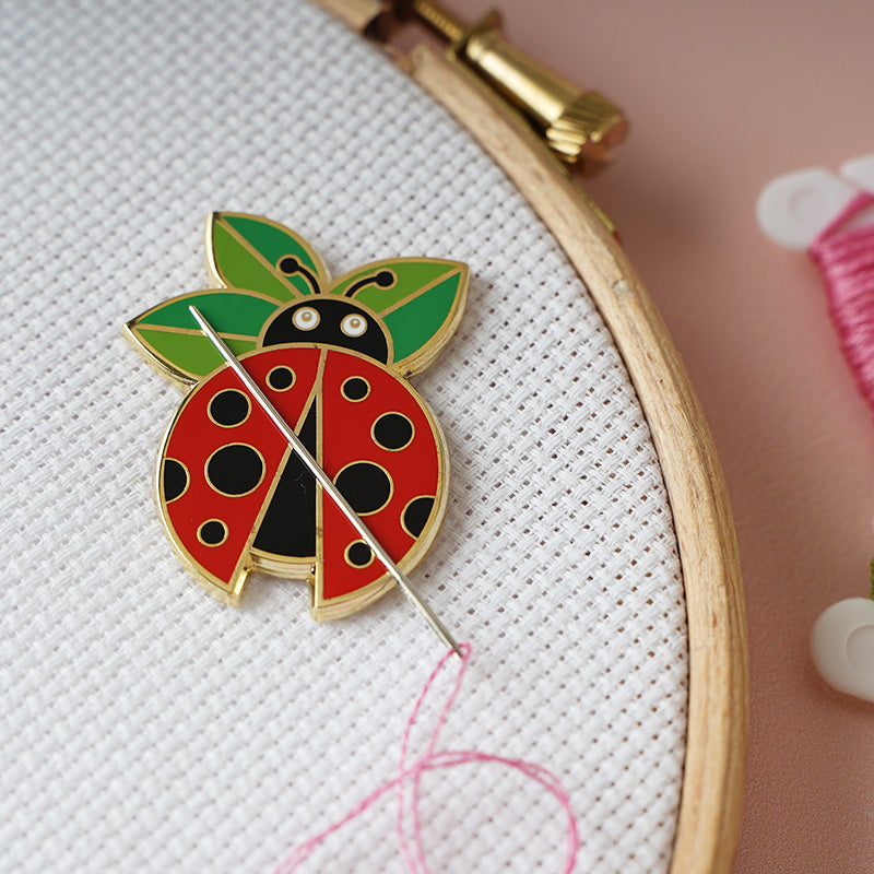 Ladybird Needle Minder | Caterpillar Cross Stitch