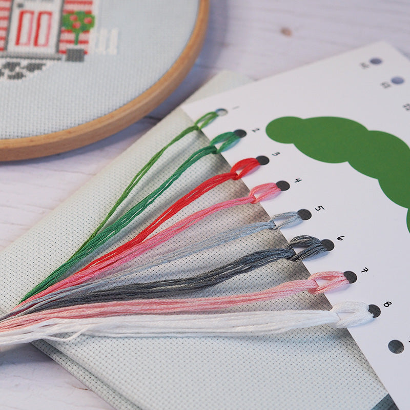 Mulberry Cottage Cross Stitch Kit | Caterpillar Cross Stitch